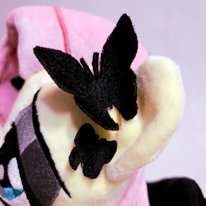 Fluttershy Goth My Little Pony Plush Handmade Plush Pony - Etsy