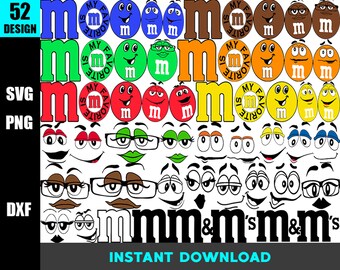 M&m Svg - Etsy