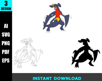 Garchomp Png - Etsy