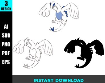 Lugia Vector - Etsy Australia
