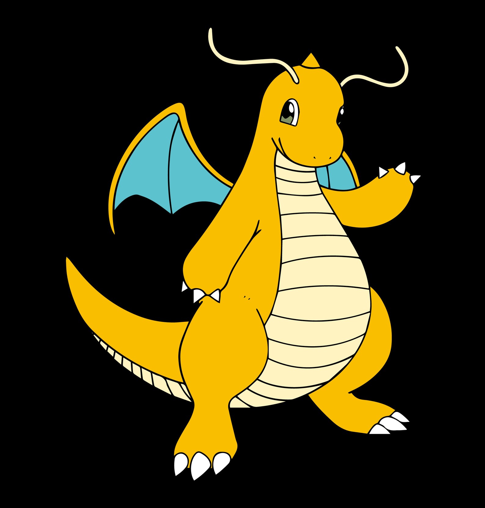 Dragonite Vector / Svg / Eps / Png / Ai / Outline / Cricut - Etsy España