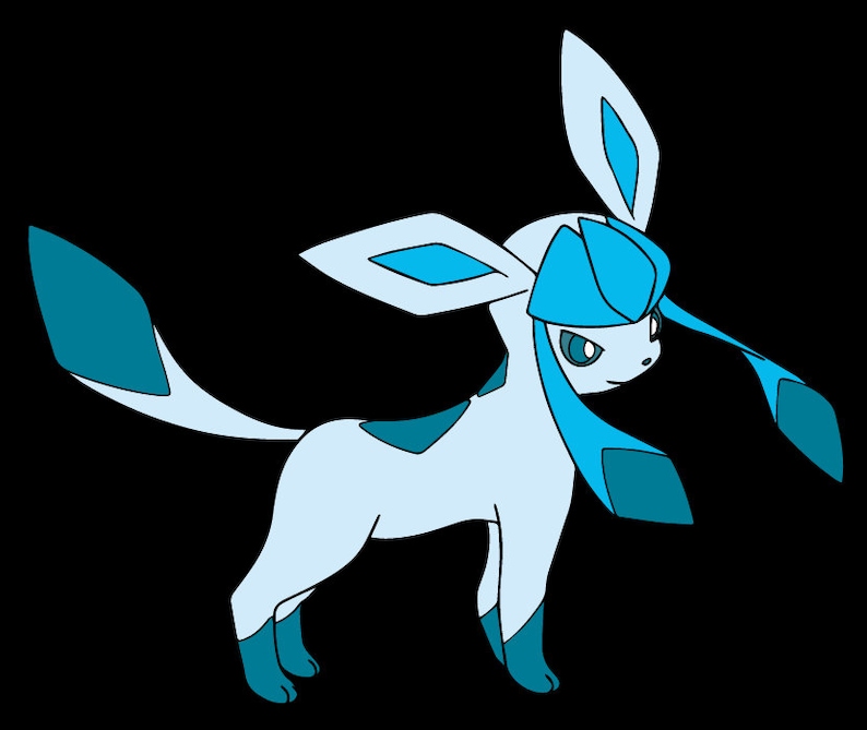 Glaceon Vector Svg Eps Png Ai Outline Cricut - Etsy