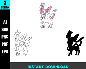 Sylveon Png - Etsy