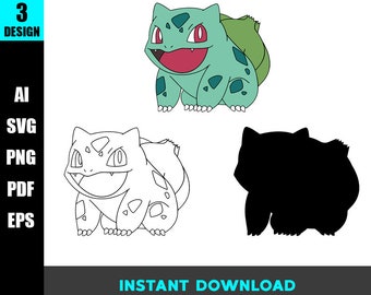 Bulbasaur Svg - Etsy