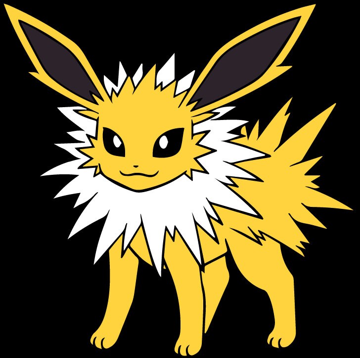 Jolteon Vector Svg Eps Png Ai Outline Cricut | Etsy