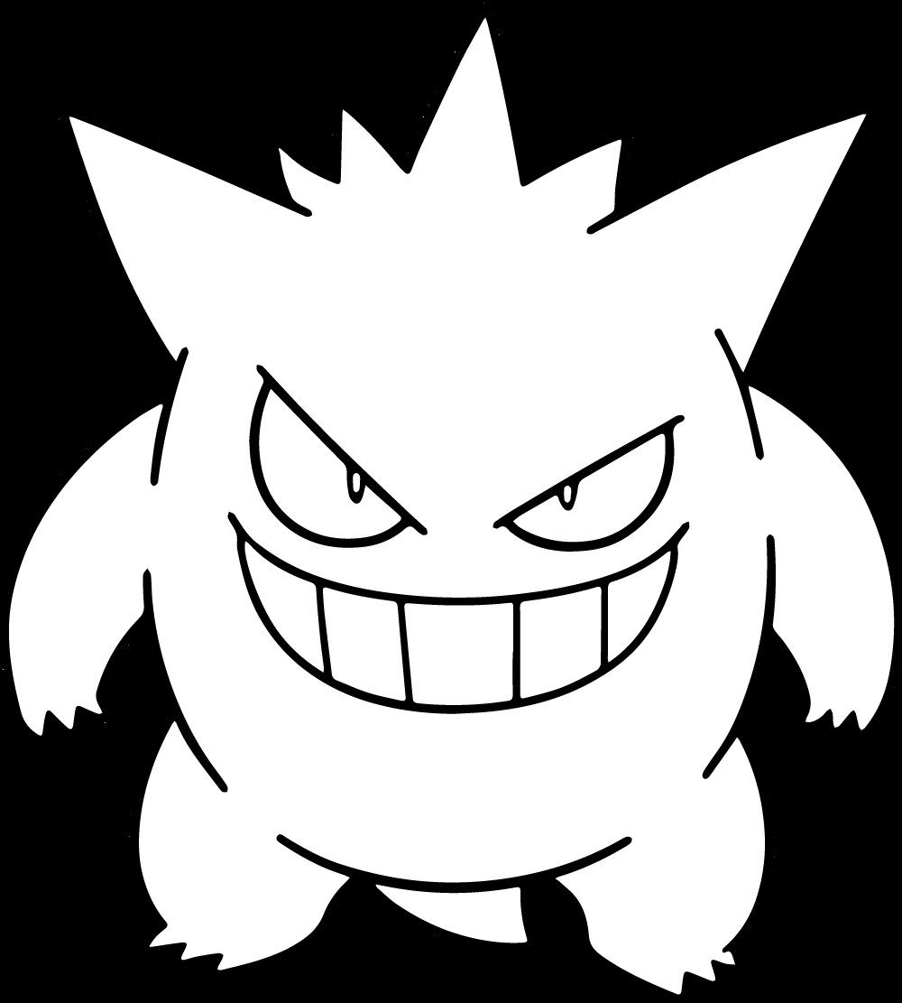 Gengar Shiny Vector Svg Eps Png Ai Outline Cricut - Etsy Canada