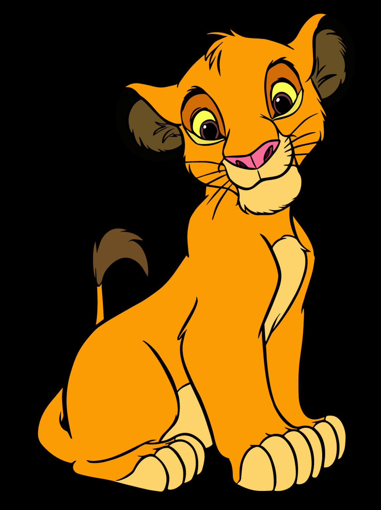 Simba Vector Svg Eps Png Ai Outline Cricut - Etsy UK