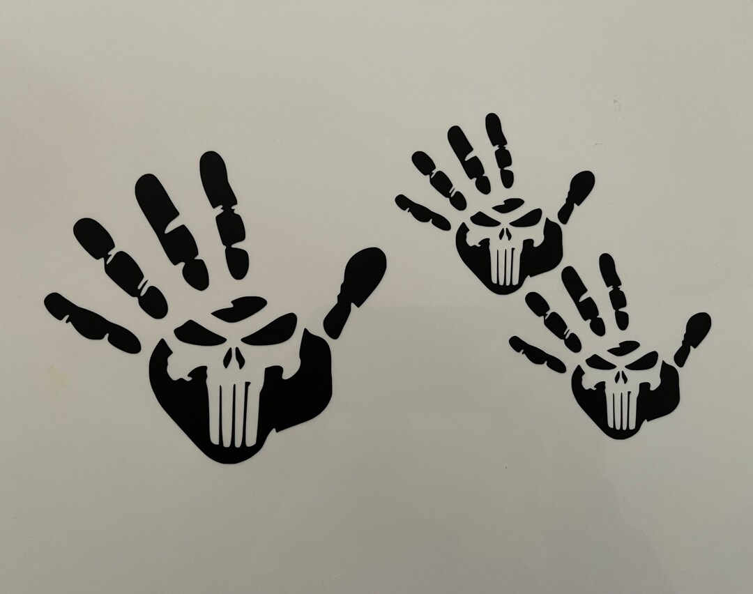 Skull Wave Hand Decal/sticker Set X 3. Off-road 4x4 - Etsy