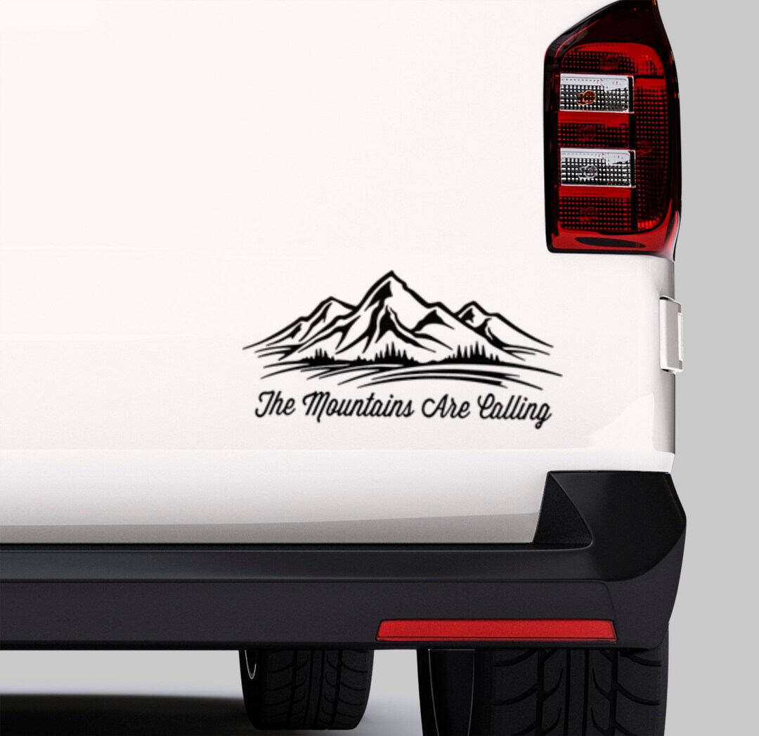The Mountains Are Calling Decal - Etsy