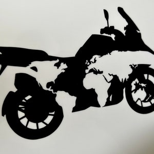 Adventure Bike Decal | World Map | Off-road | Moto | Enduro Sticker - Etsy