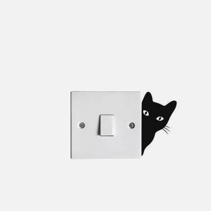 Cat Light Switch Decal - Etsy