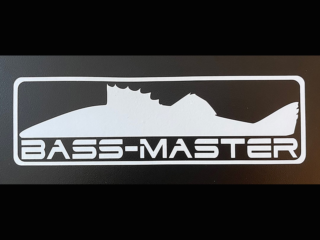 Bass Master Fishing Decal: Sea Angler Sticker - Etsy