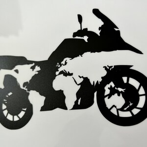 Adventure Bike Decal | World Map | Off-road | Moto | Enduro Sticker - Etsy