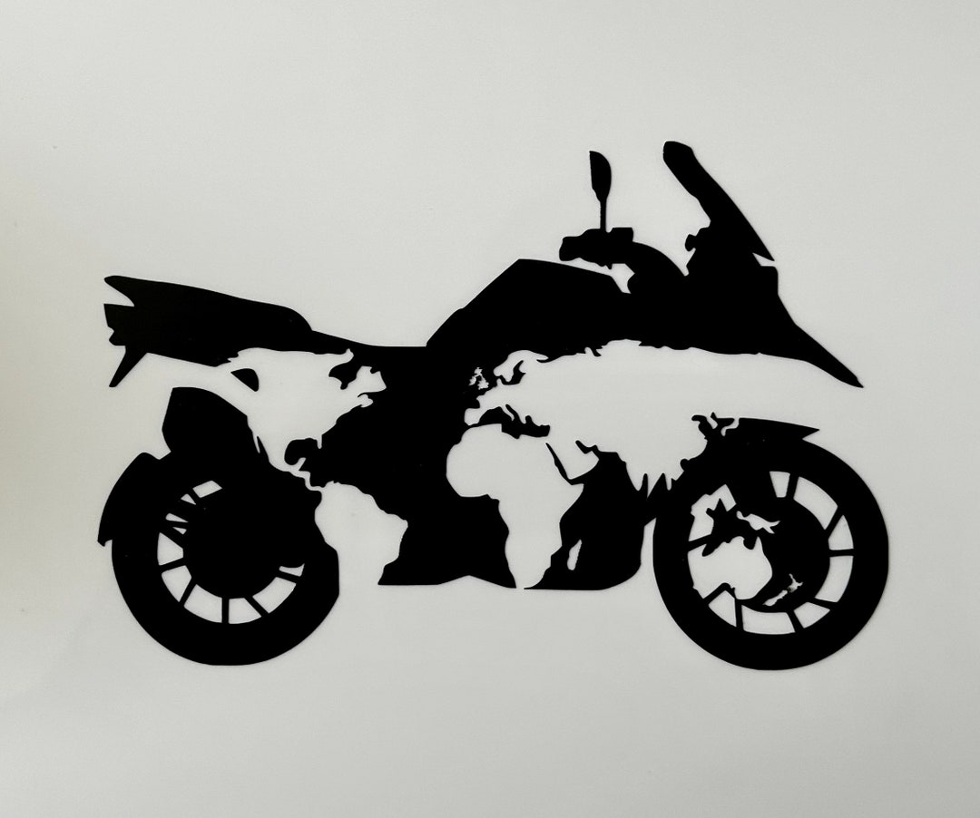 Adventure Bike Decal | World Map | Off-road | Moto | Enduro Sticker - Etsy