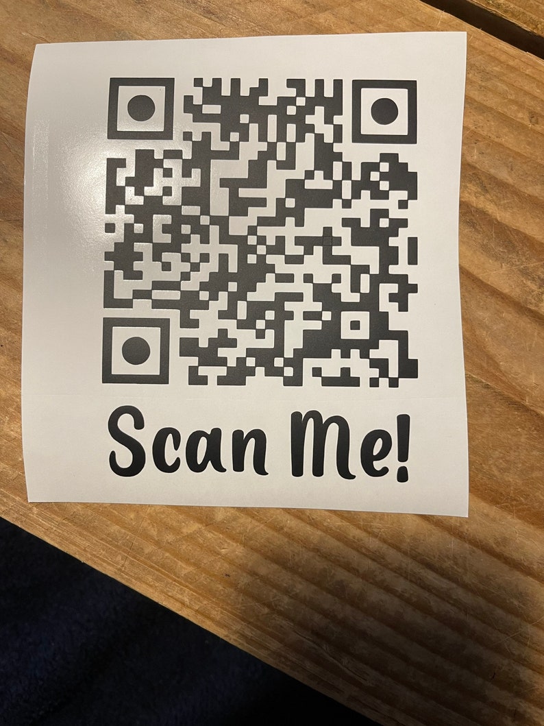 QR Code Vinyl Decal Window Sticker Business Decal - Etsy UK