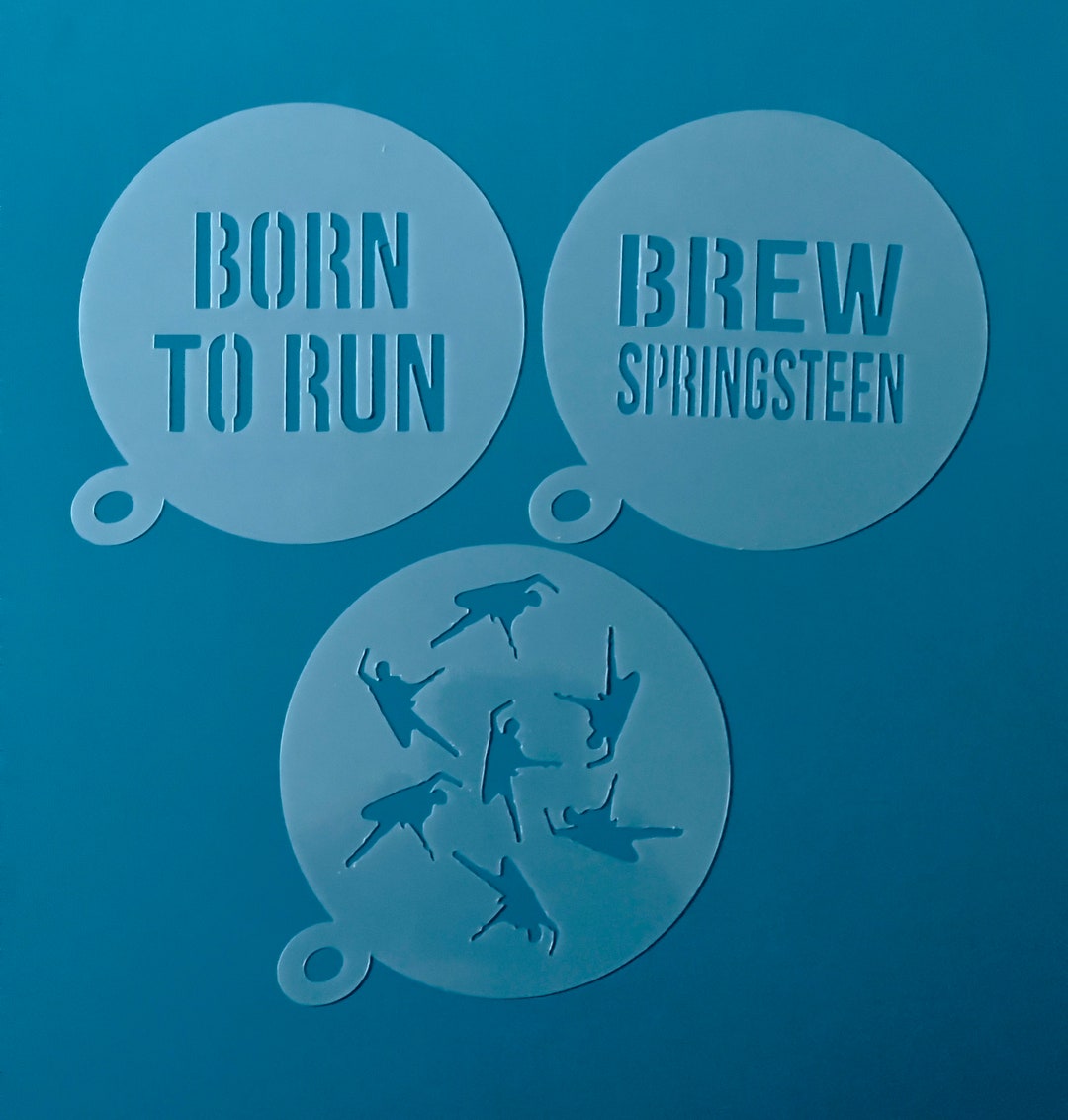 Springsteen Coffee Stencil Set 2 | Cappuccino, Duster | Bruce ...