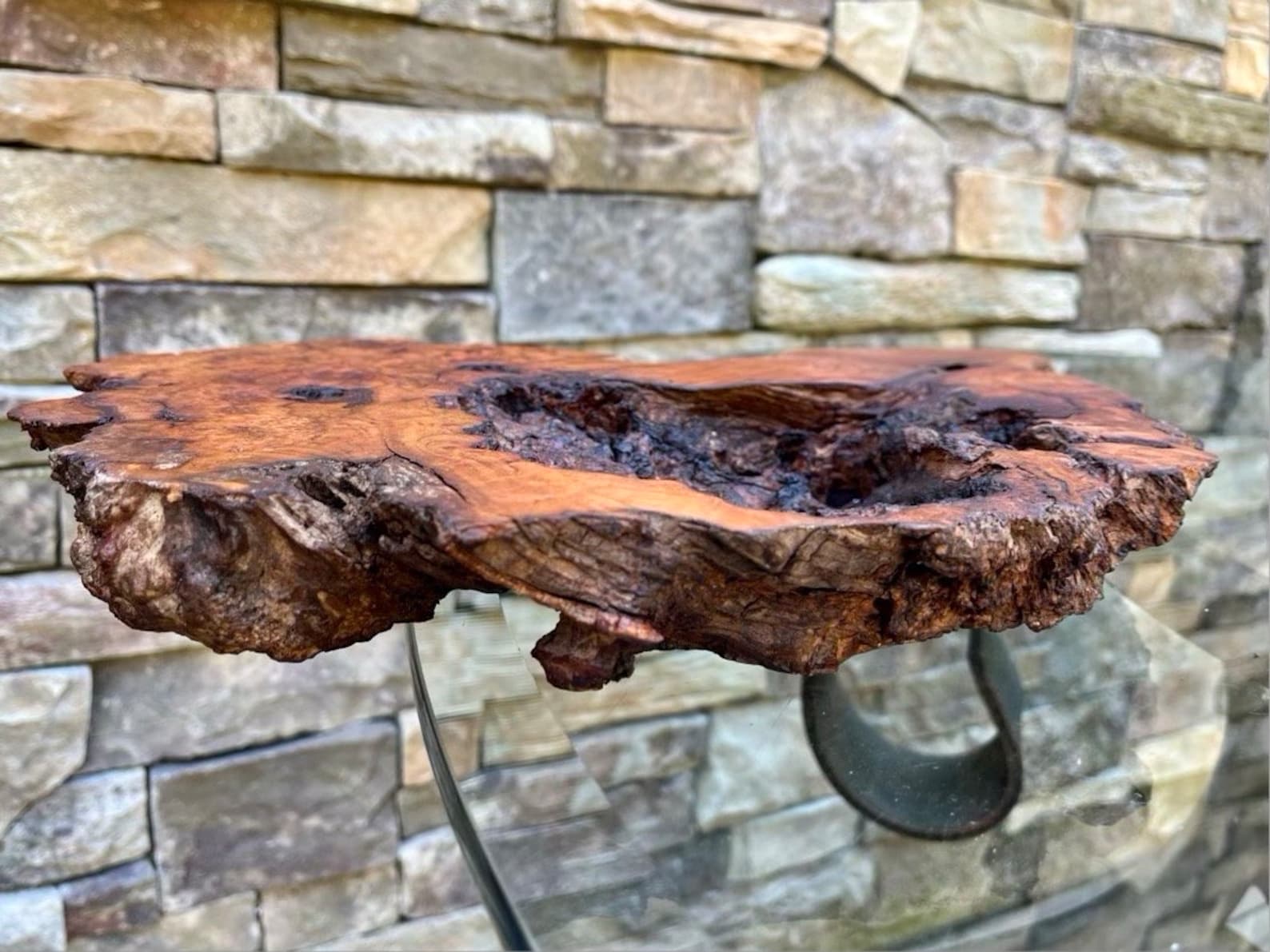 This Cherry Wood Burl Slice Has Aged for Years - Etsy