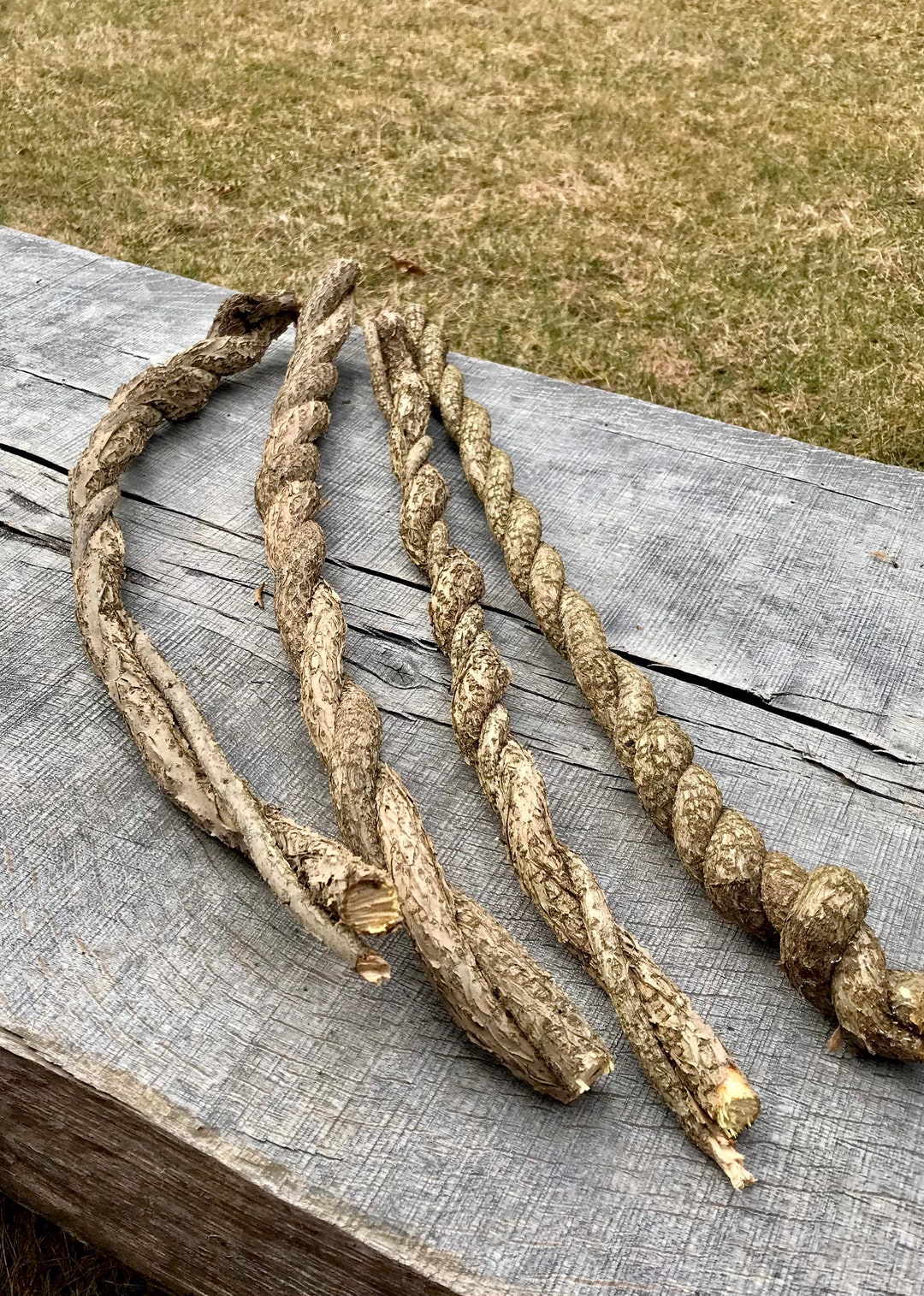 Four Twisted Braided Woody Vines , Length Approx. 25 In - Etsy