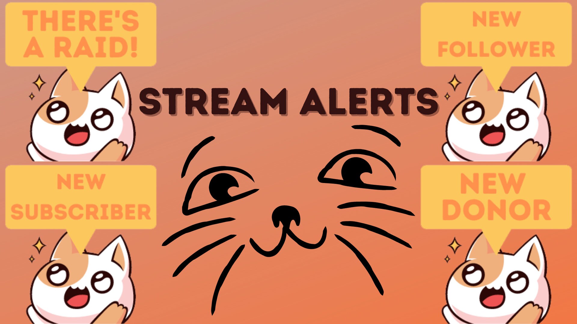 Cats Stream Overlay Theme Start, Brb, End Screen - Etsy