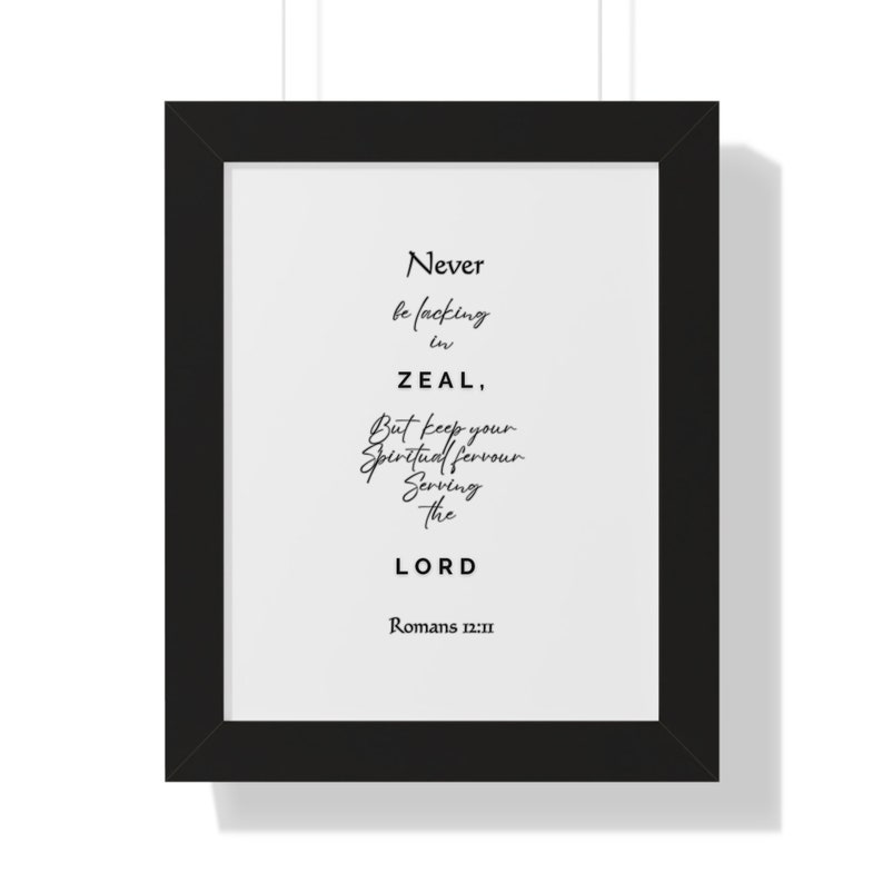 Romans 12:11 Digital Wall Art Encouraging Scripture Printable, Bible ...