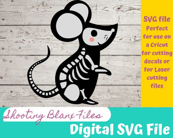 Mouse Skeleton SVG File Perfect for Cricut Cameo or - Etsy