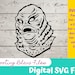 Classic Horror SVG Files: Frankenstein, Wolfman, Dracula (digital ...