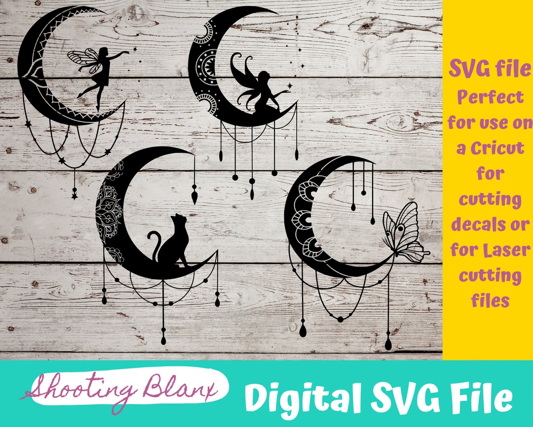 Moon Mandala SVG Bundle: Cricut & Laser Cut Files (digital Download) - Etsy