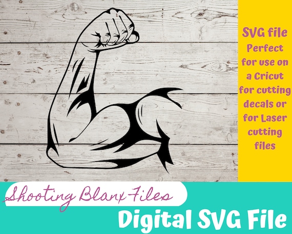 Strong Arm SVG File Perfect for Cricut Cameo or Silhouette | Etsy