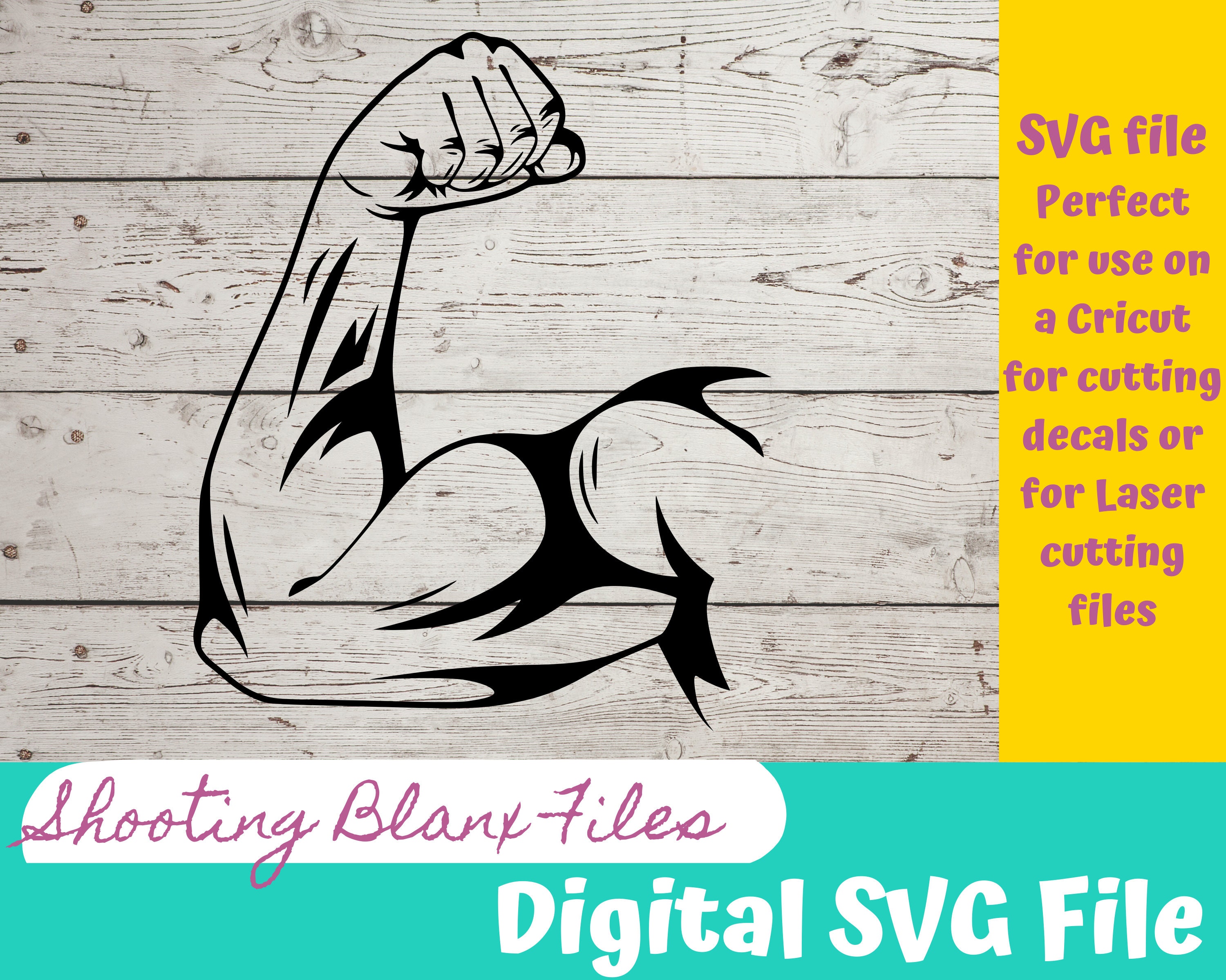 Strong Arm SVG File Perfect for Cricut Cameo or Silhouette - Etsy