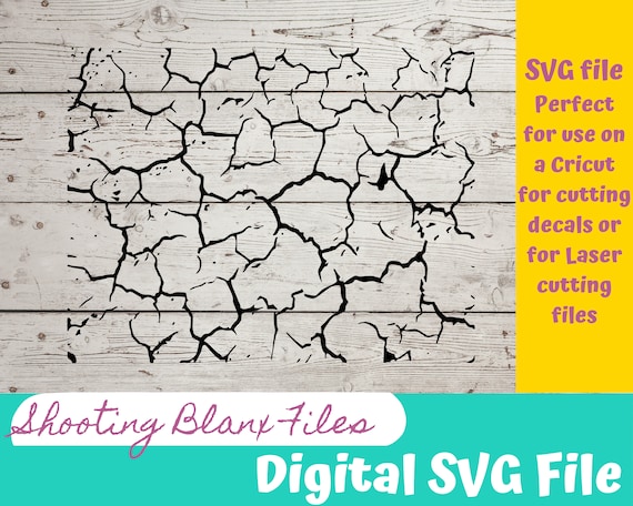 Cracked Pattern SVG Files Perfect for Cricut Cameo or - Etsy