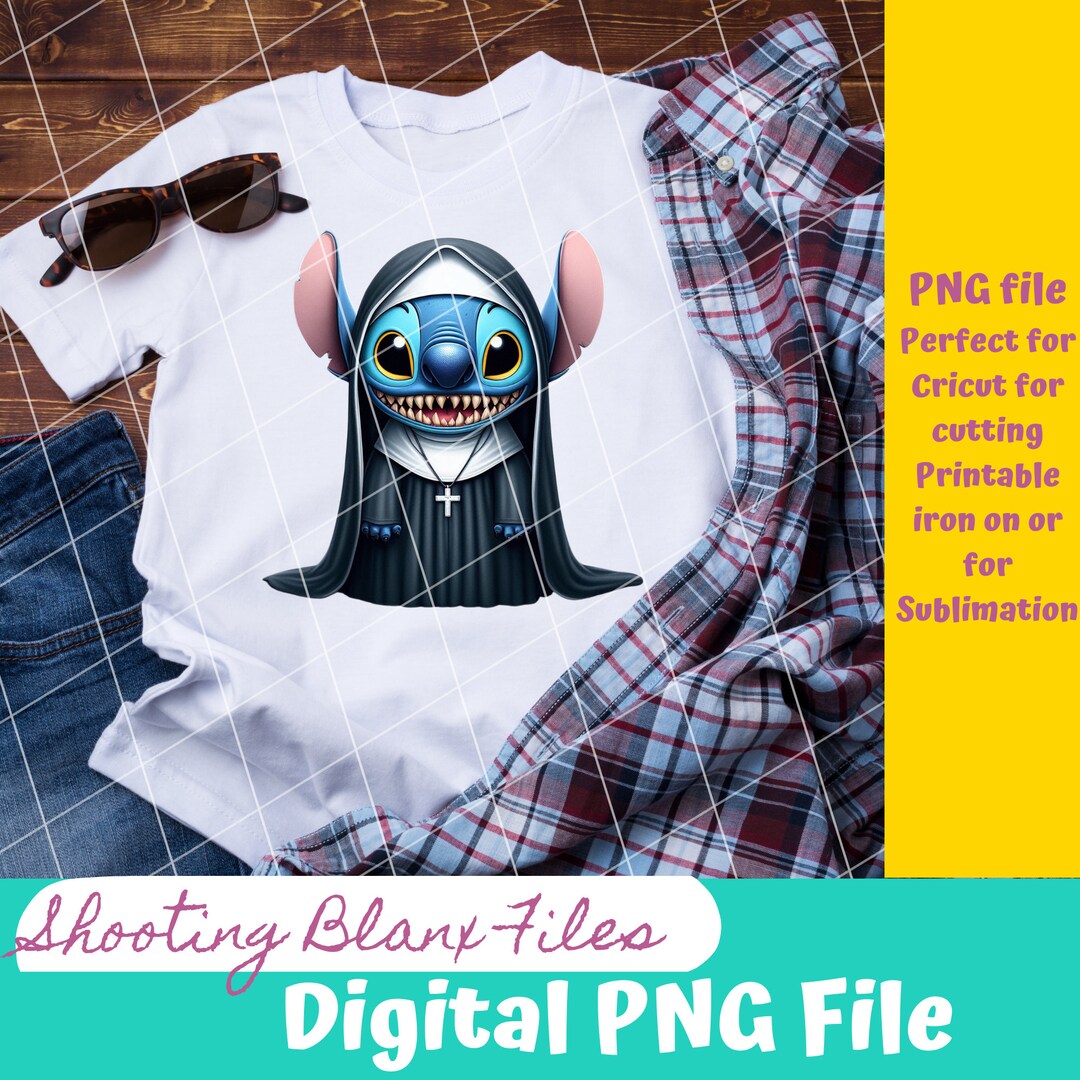 The Nun Horror Stitch, Valak, PNG File, DIGITAL File ONLY, Sticker File ...