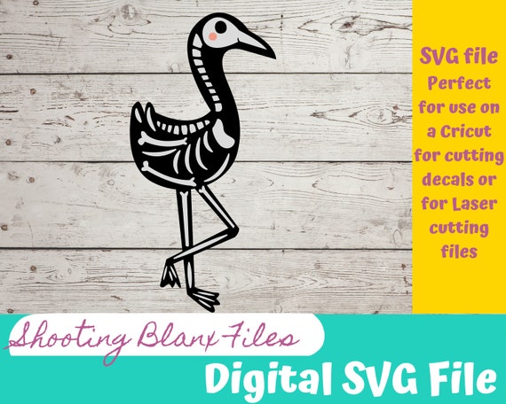 Flamingo Skeleton SVG File Perfect for Cricut Cameo or - Etsy