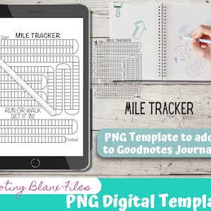 Mile Tracker / Running Tracker / Weight Loss / Bujo / Journal / Digital ...