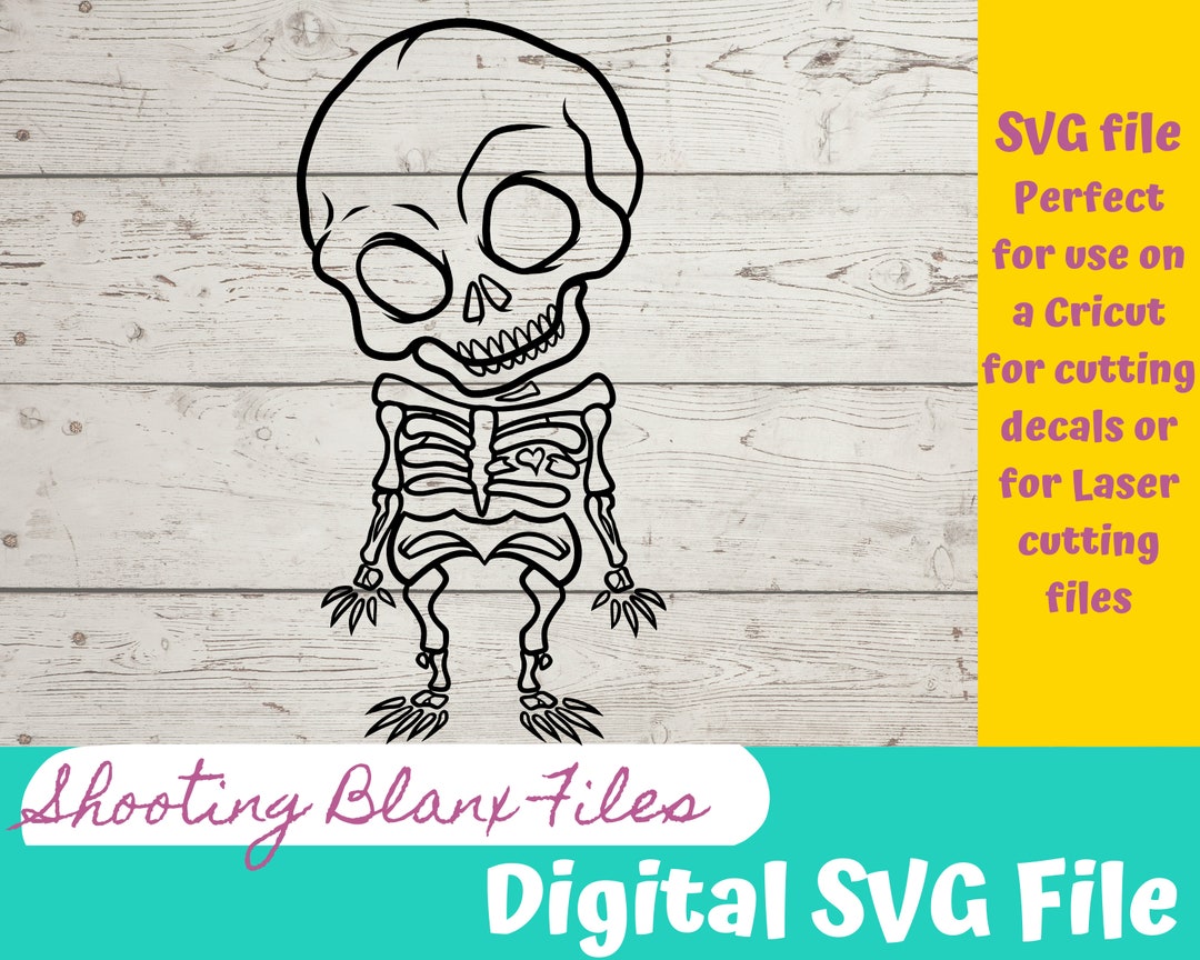 Baby Skeleton SVG File Perfect for Cricut, Cameo, or Silhouette Also ...