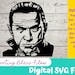 Classic Horror SVG Files: Frankenstein, Wolfman, Dracula (digital ...