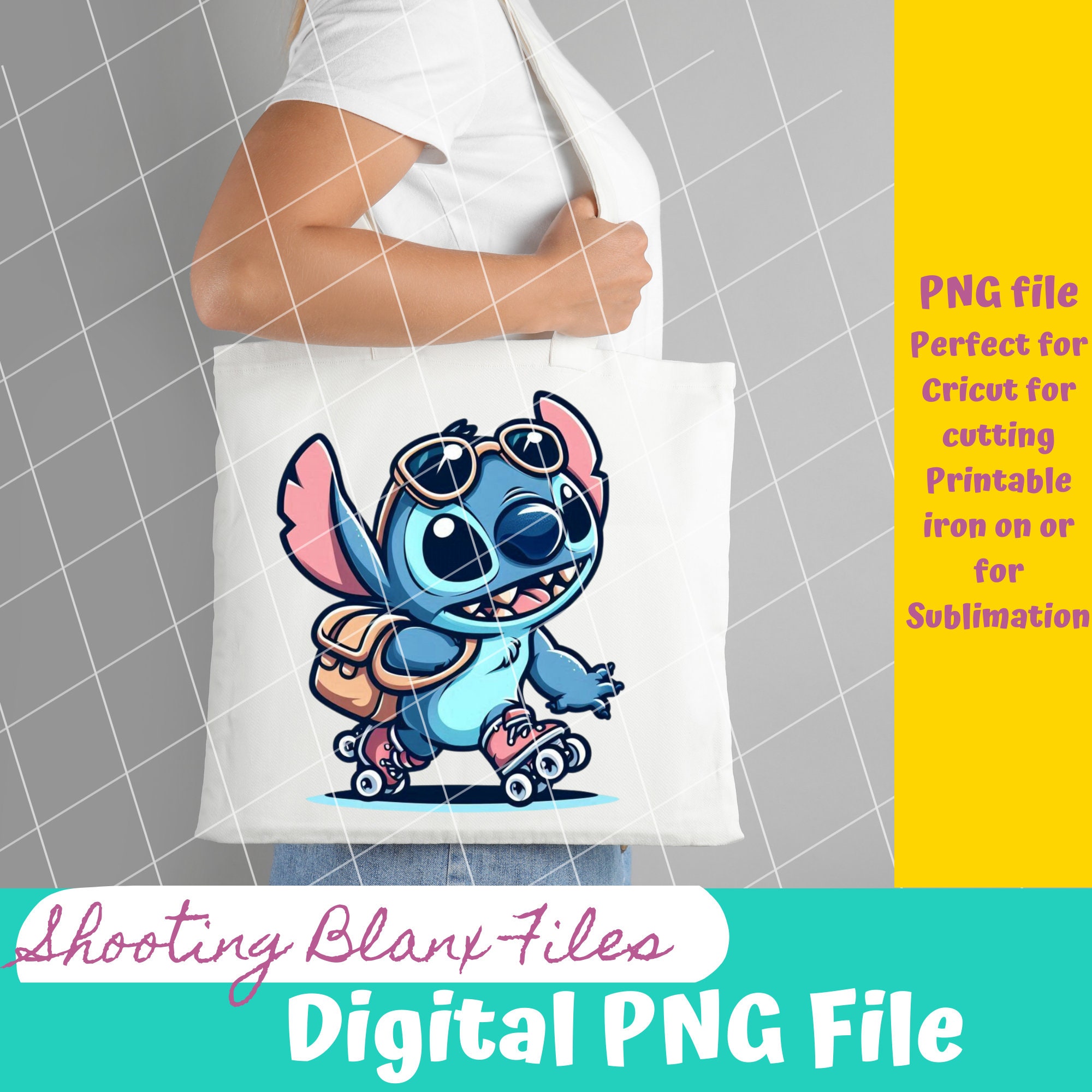 Stitch Roller Skating PNG File: Summer Vibes (digital Download) - Etsy