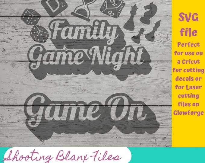 Game Night Svg, Jpg, Dxf and Png - Etsy Canada