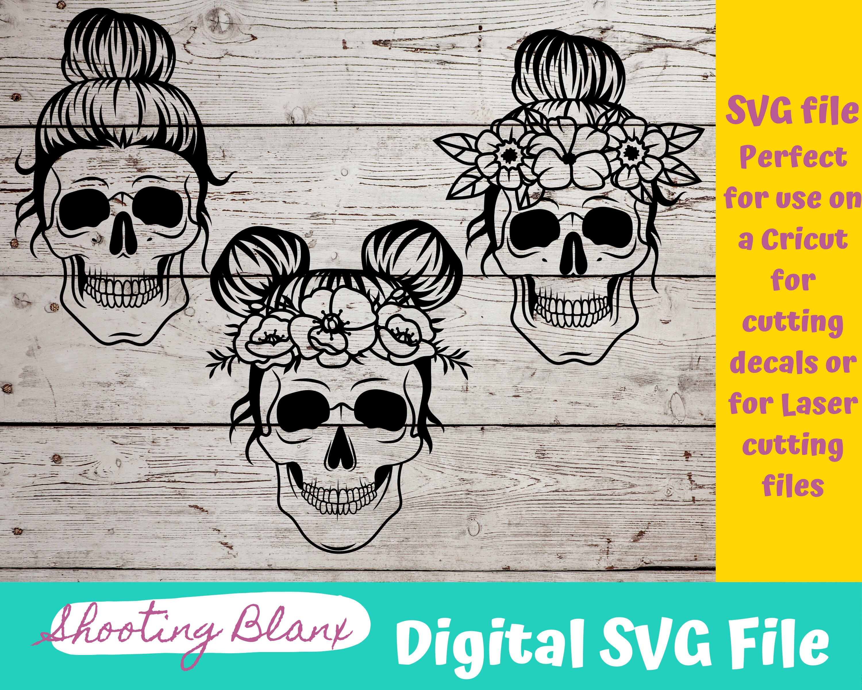 Womanly Skeleton Tattoo Art Bundle SVG Files Perfect for - Etsy