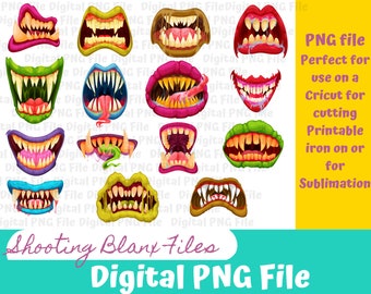 Printable Monster Mouth - Etsy