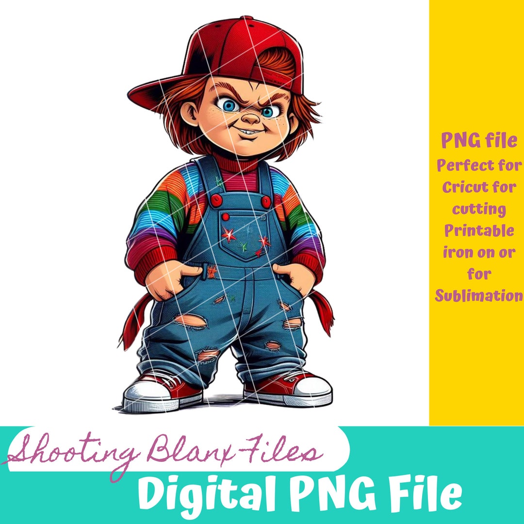 Thug Chucky, Horror PNG File, DIGITAL File ONLY, Sticker File ...
