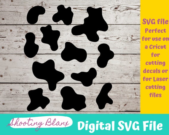 Cow Pattern SVG Files Perfect for Cricut Cameo or Silhouette | Etsy