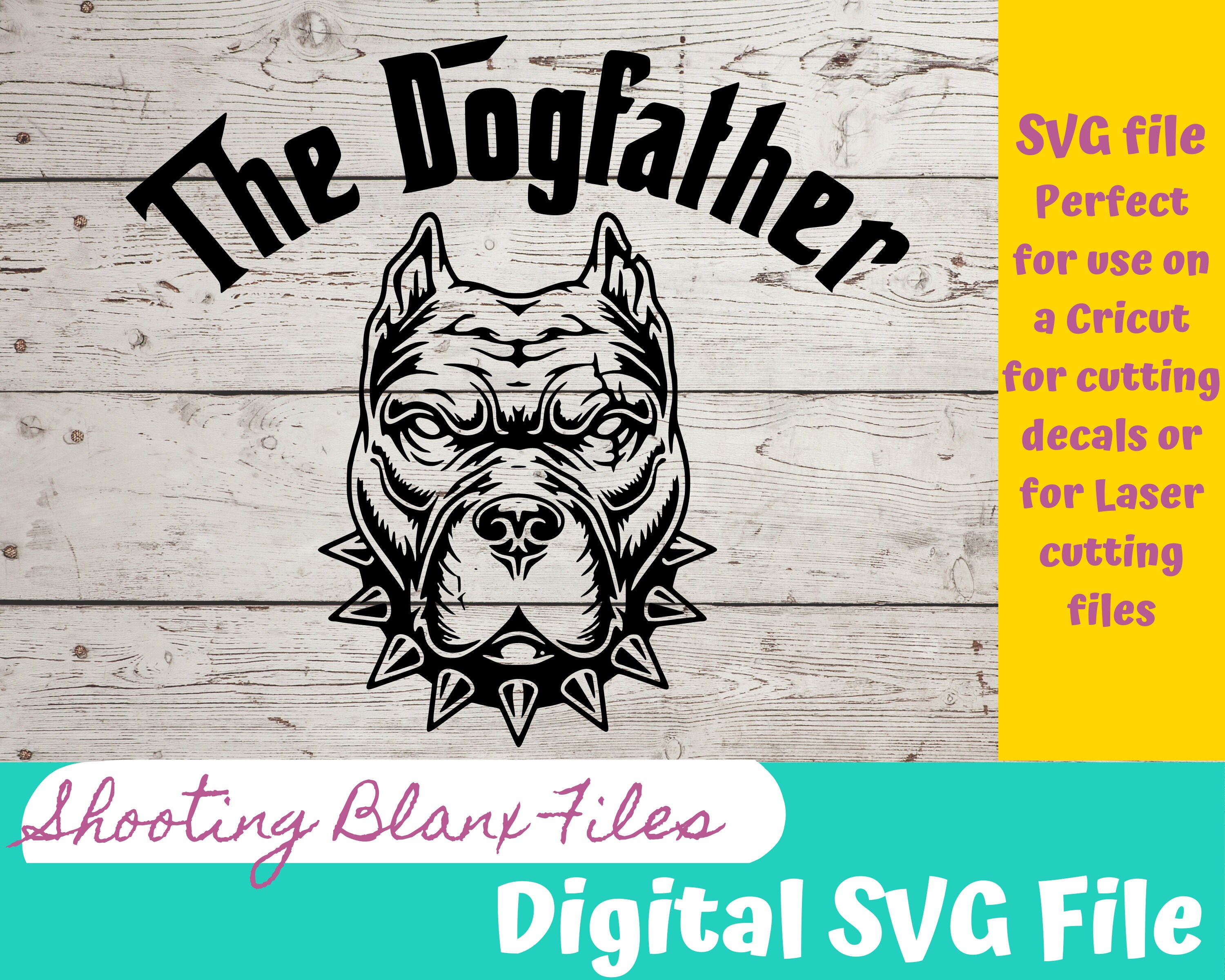 Pitbull SVG File Perfect for Cricut Cameo or Silhouette Also - Etsy