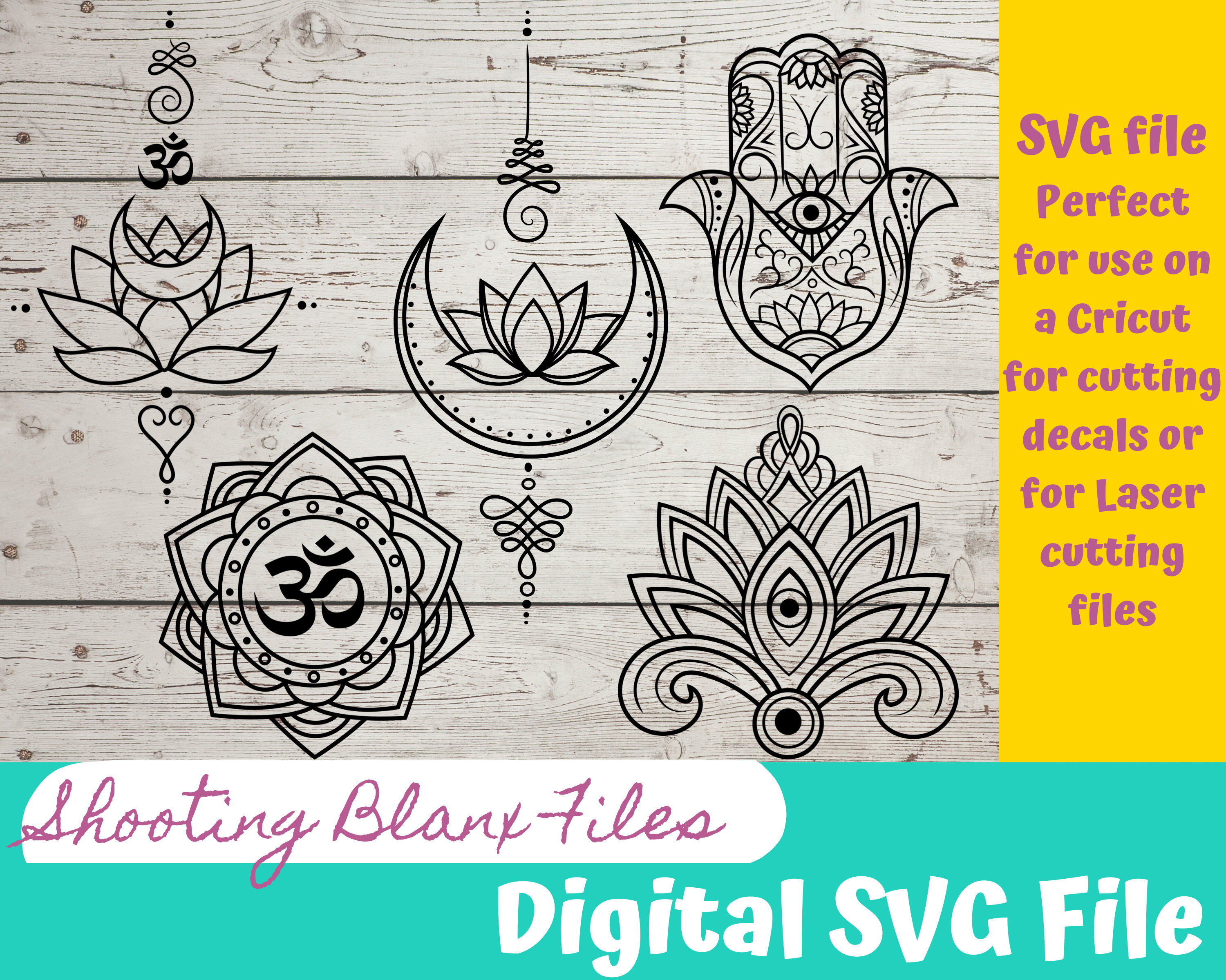 Hamsa and Tranquility Bundle SVG Files Perfect for Cricut - Etsy