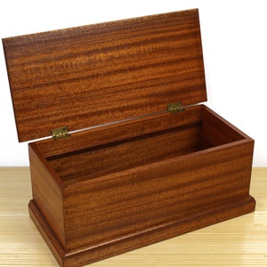 Handcrafted Solid Wood Keepsake Box Heirloom Quality Stash Box Unused ...