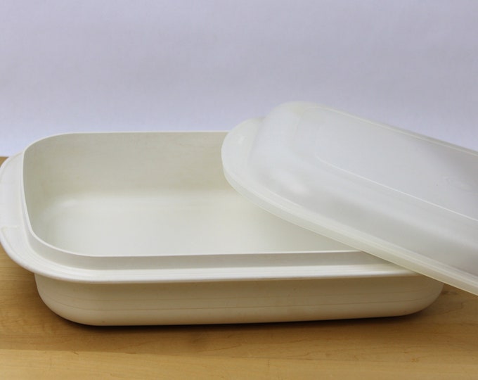 Vintage Tupperware Ultra 21 Large Roaster Pan 12 1/2 3.5 Qt W/ Lid Seal ...
