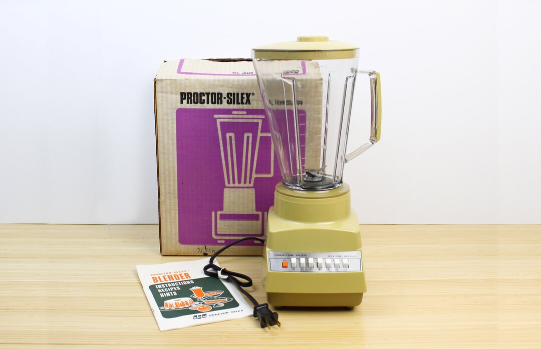 Vintage NEW Proctor Silex Harvest Gold Blender 7 Speed 1970's Model ...