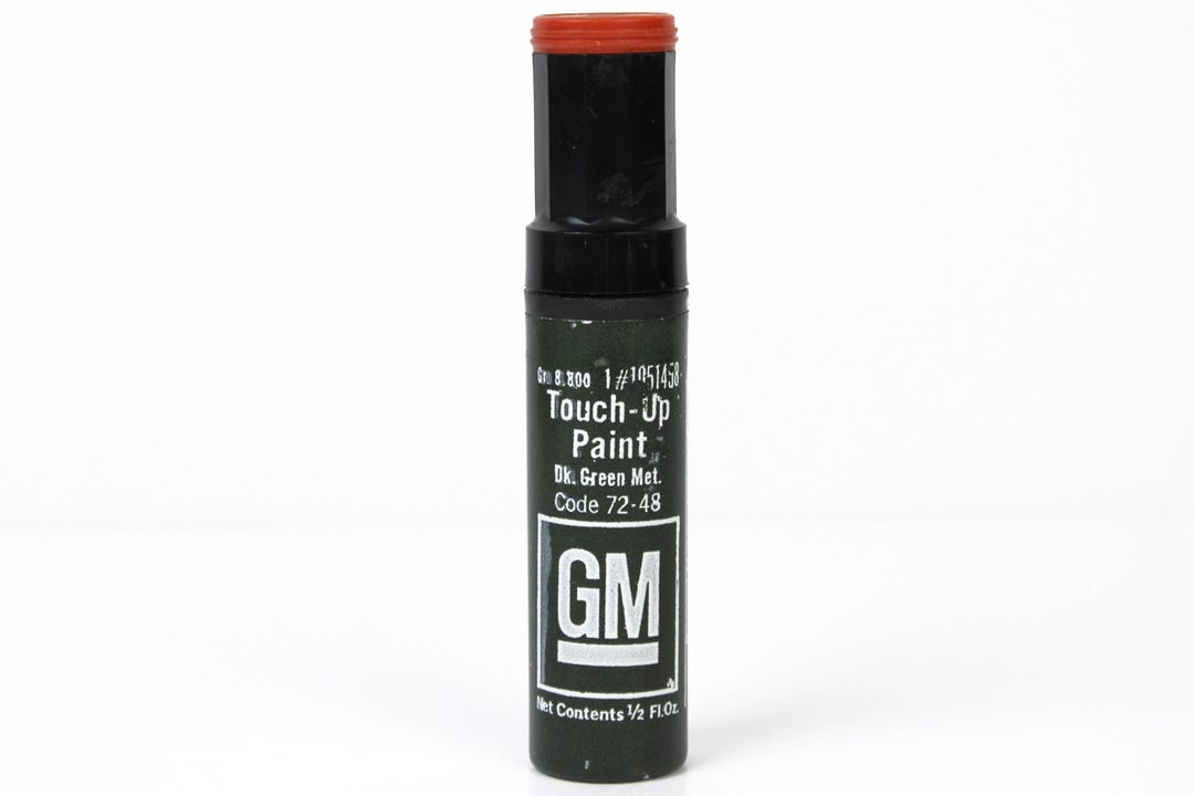 Vintage 1972 GM General Motors Dark Green Touch up Paint for Pontiac ...