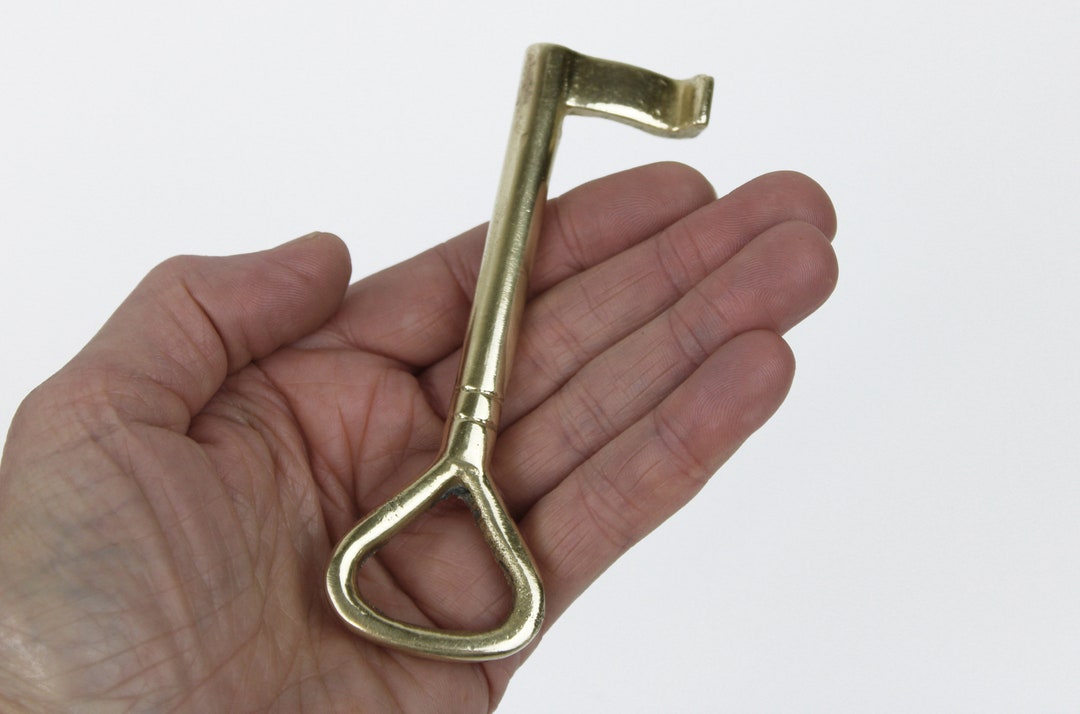 Vintage Brass Key Shaped Bottle Opener Mid Century Modern - Etsy