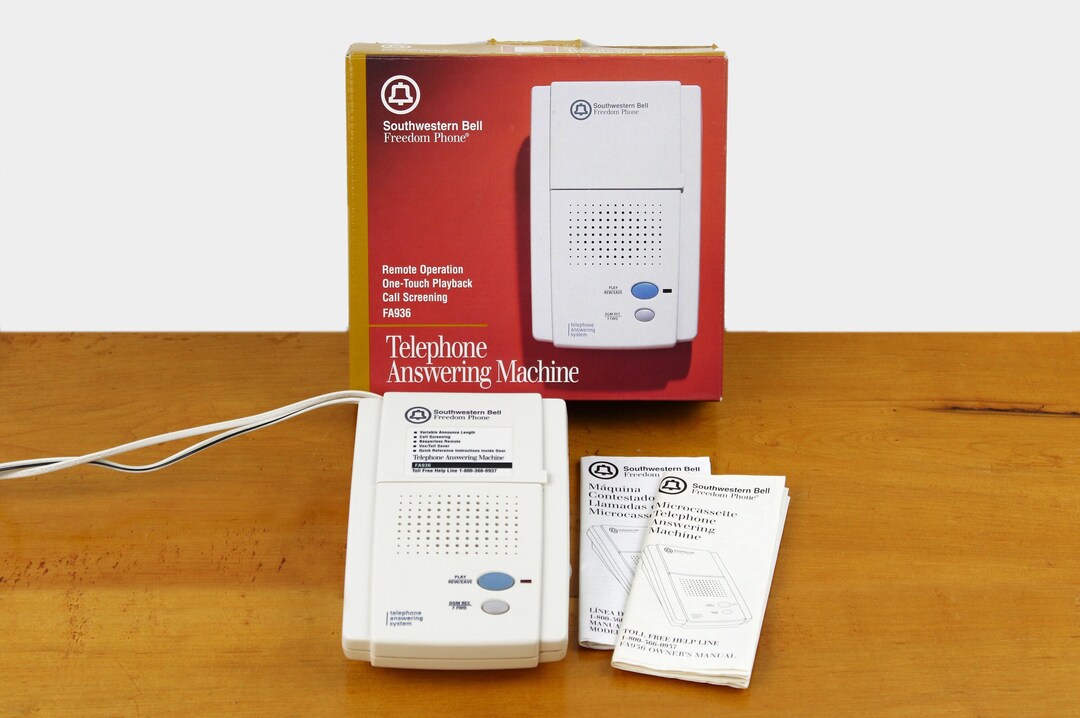 1990's Working Answering Machine W/ Radio Shack Microcassette ...