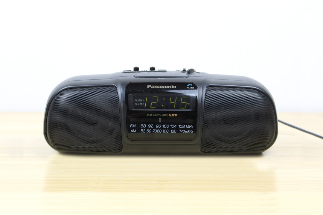 Vintage Panasonic Boombox Portable Stereo Clock Radio AM/FM, Panasonic ...
